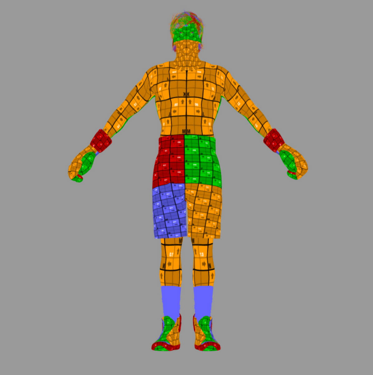 T-Pose Rigged Logan Paul Boxing 3D Model by tranduyhieu