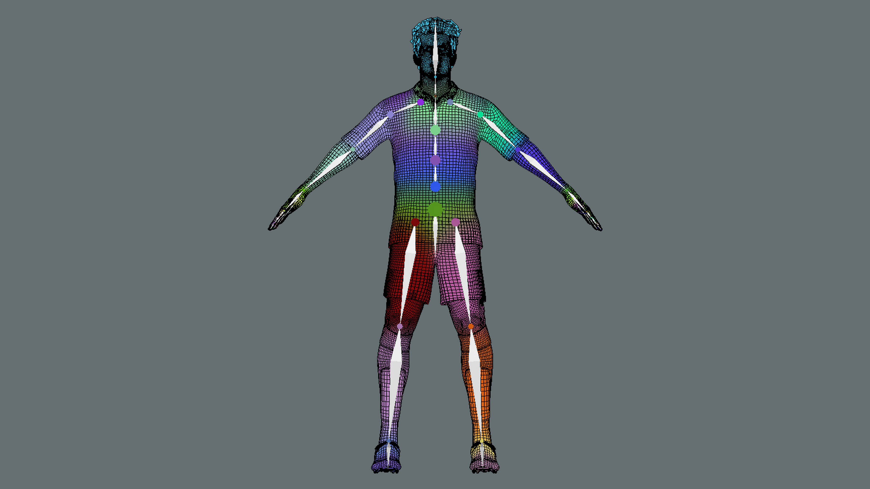 T-Pose Rigged Luis Figo Real Madrid 3D Model by tranduyhieu