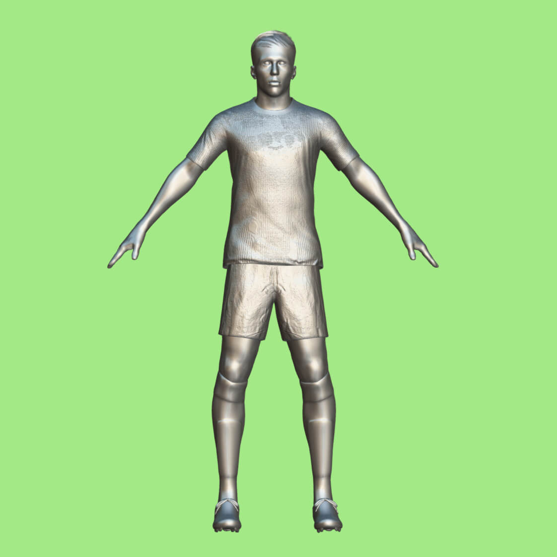 T-Pose Rigged Rodri Manchester City 3D Model by tranduyhieu