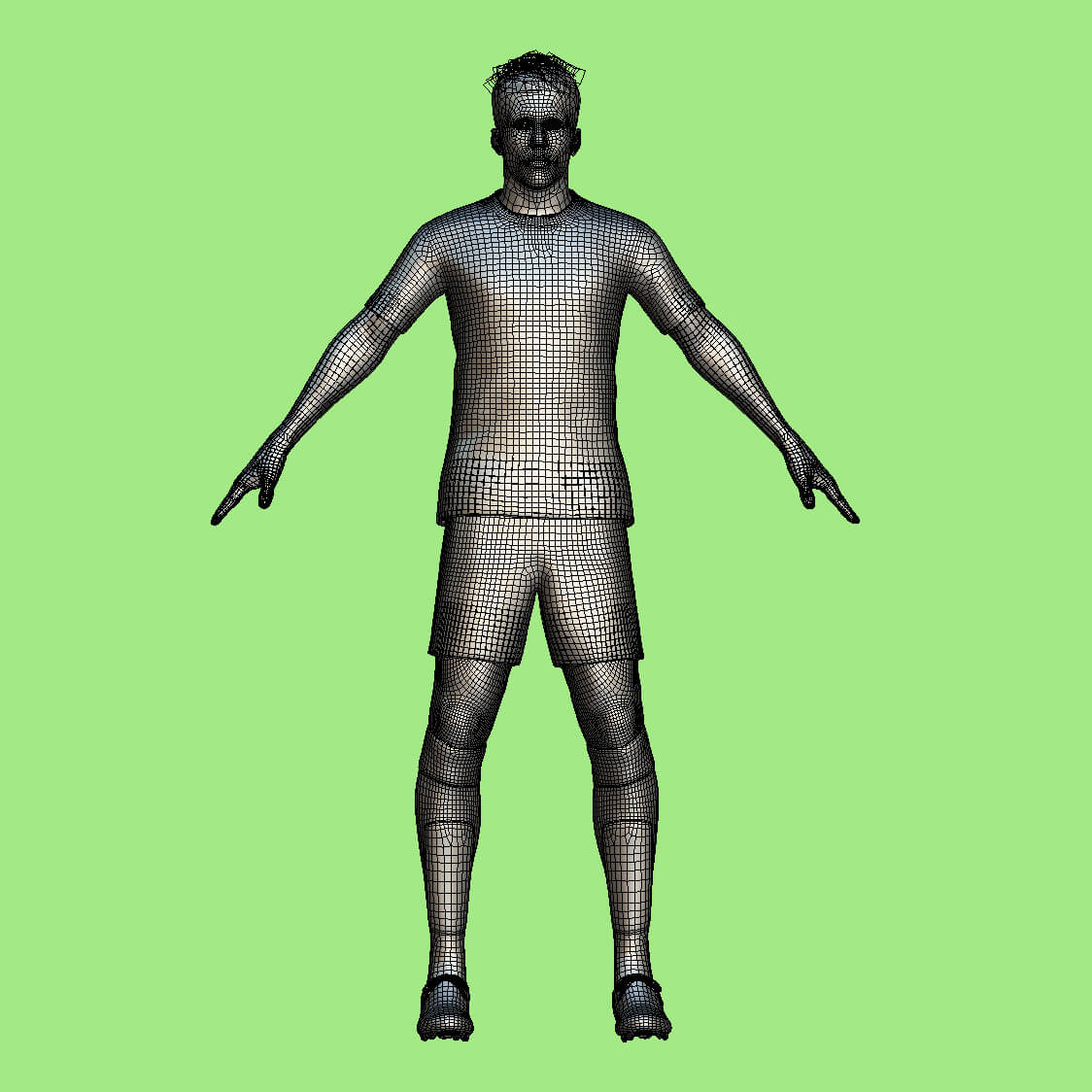 T-Pose Rigged Rodri Manchester City 3D Model by tranduyhieu