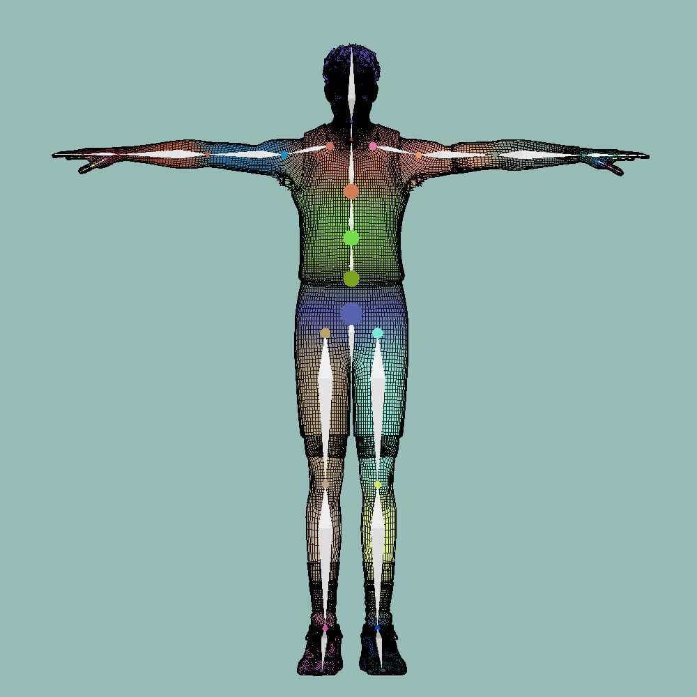 T-Pose Rigged Rui Hachimura Los Angeles Lakers 23 3D Model by tranduyhieu