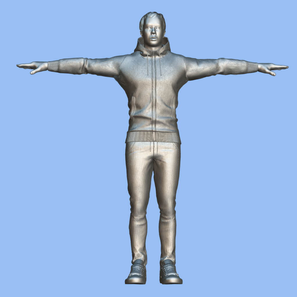 T-Pose Rigged Sport Man 3D Model by tranduyhieu