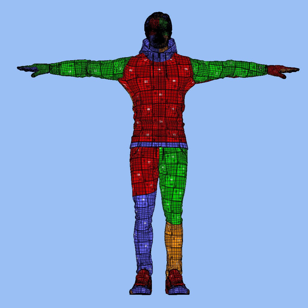 T-Pose Rigged Sport Man 3D Model by tranduyhieu