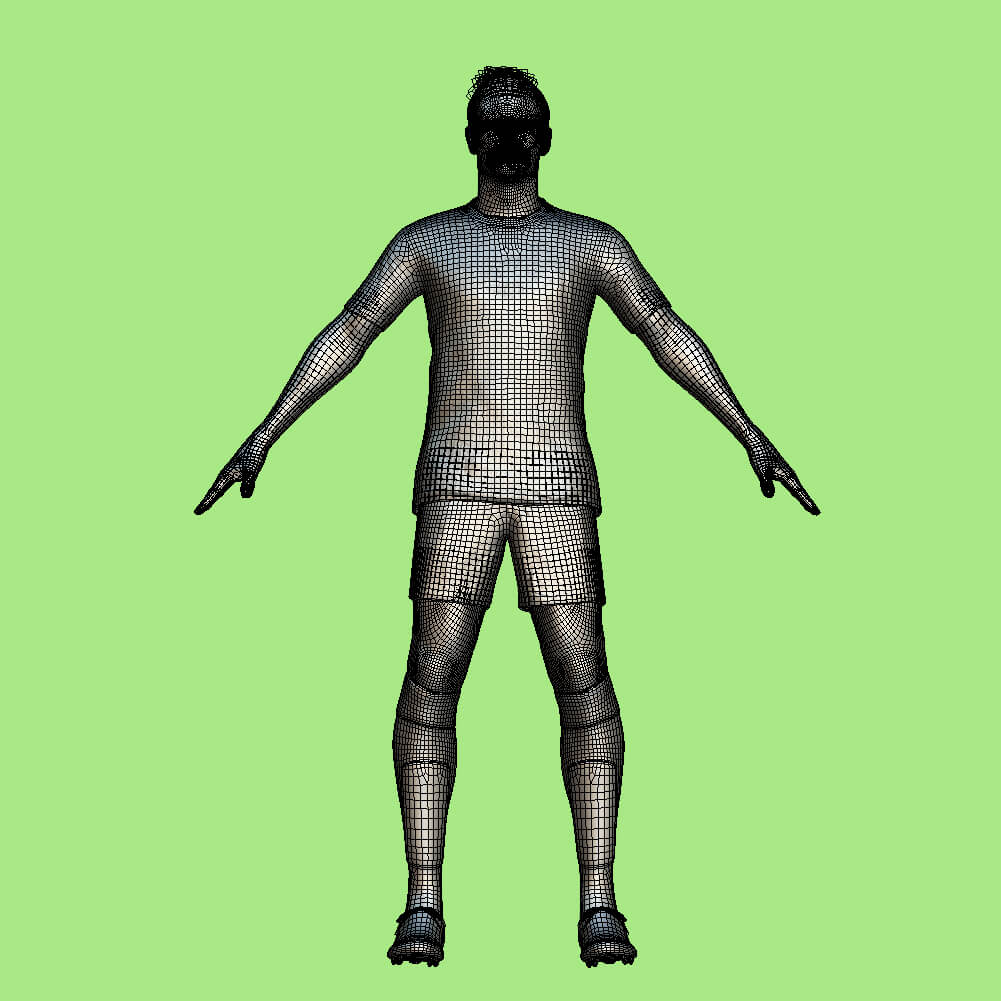 T-Pose Rigged Toni Kroos Real Madrid 2024 3D Model by tranduyhieu