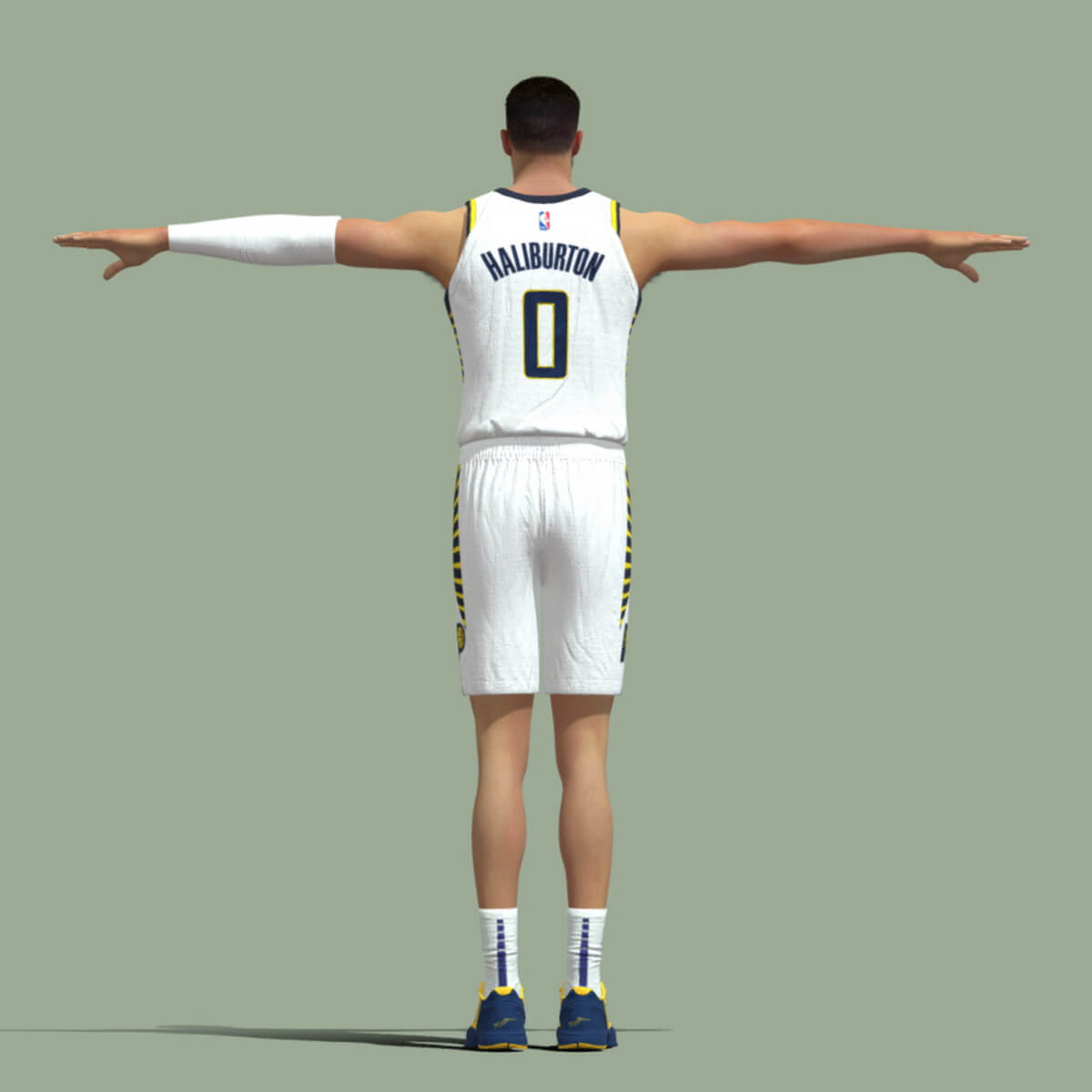 T-Pose Rigged Tyrese Haliburton Indiana Pacers NBA 3D Model by tranduyhieu