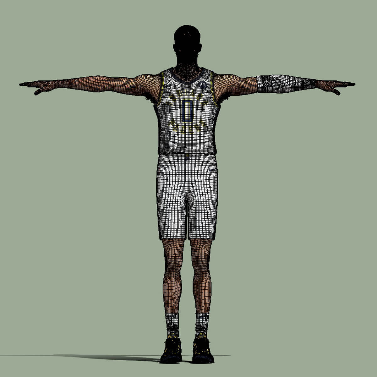 T-Pose Rigged Tyrese Haliburton Indiana Pacers NBA 3D Model by tranduyhieu