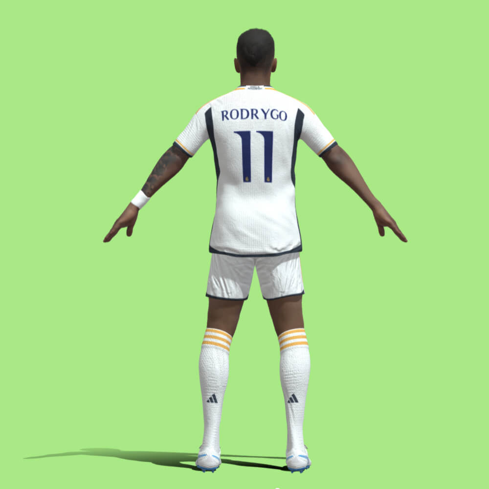 T-Pose Rodrygo Real Madrid 23-24 3D Model by tranduyhieu