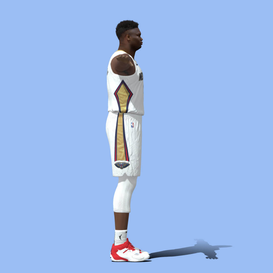 T-Pose Zion Williamson New Orleans NBA 3D Model by tranduyhieu