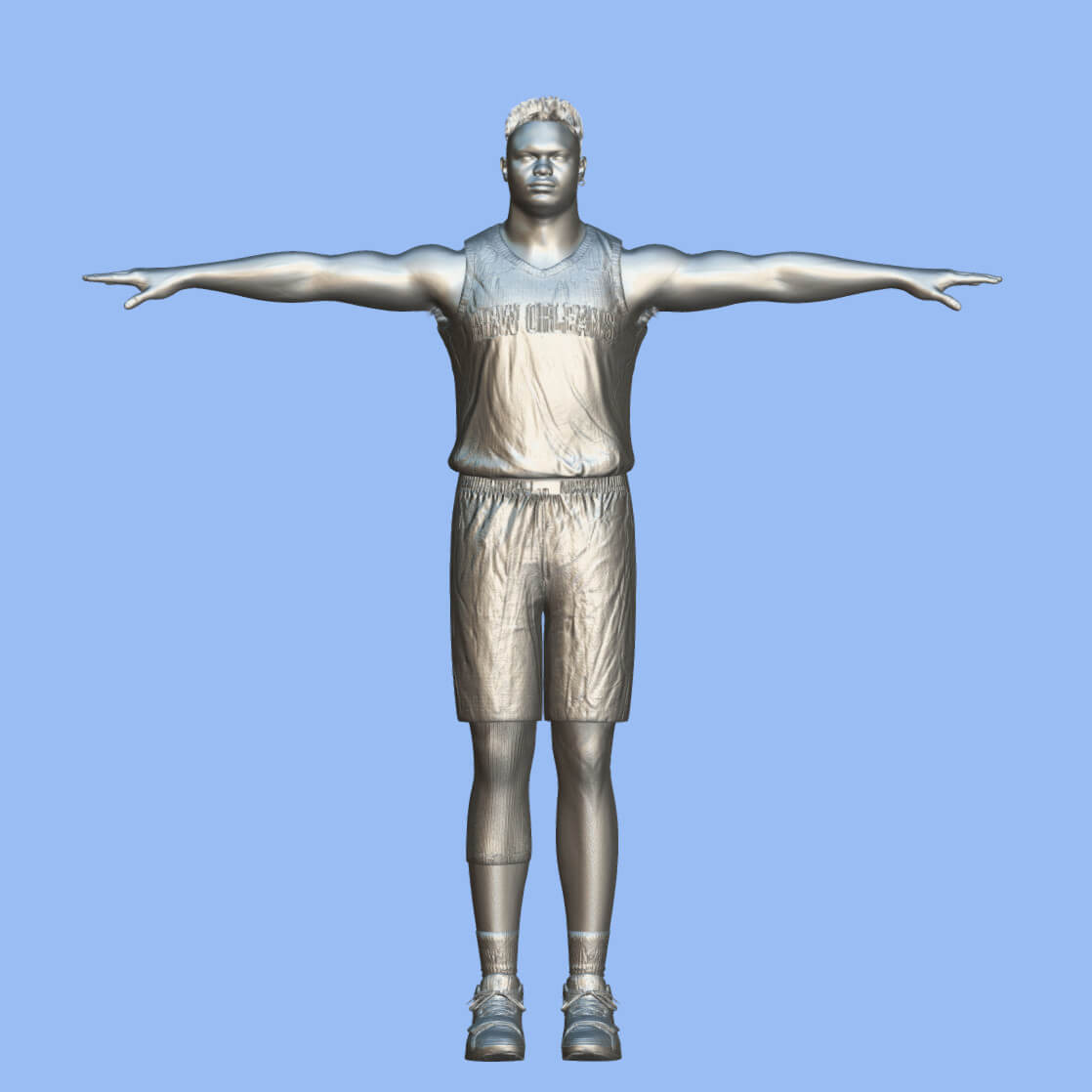 T-Pose Zion Williamson New Orleans NBA 3D Model by tranduyhieu