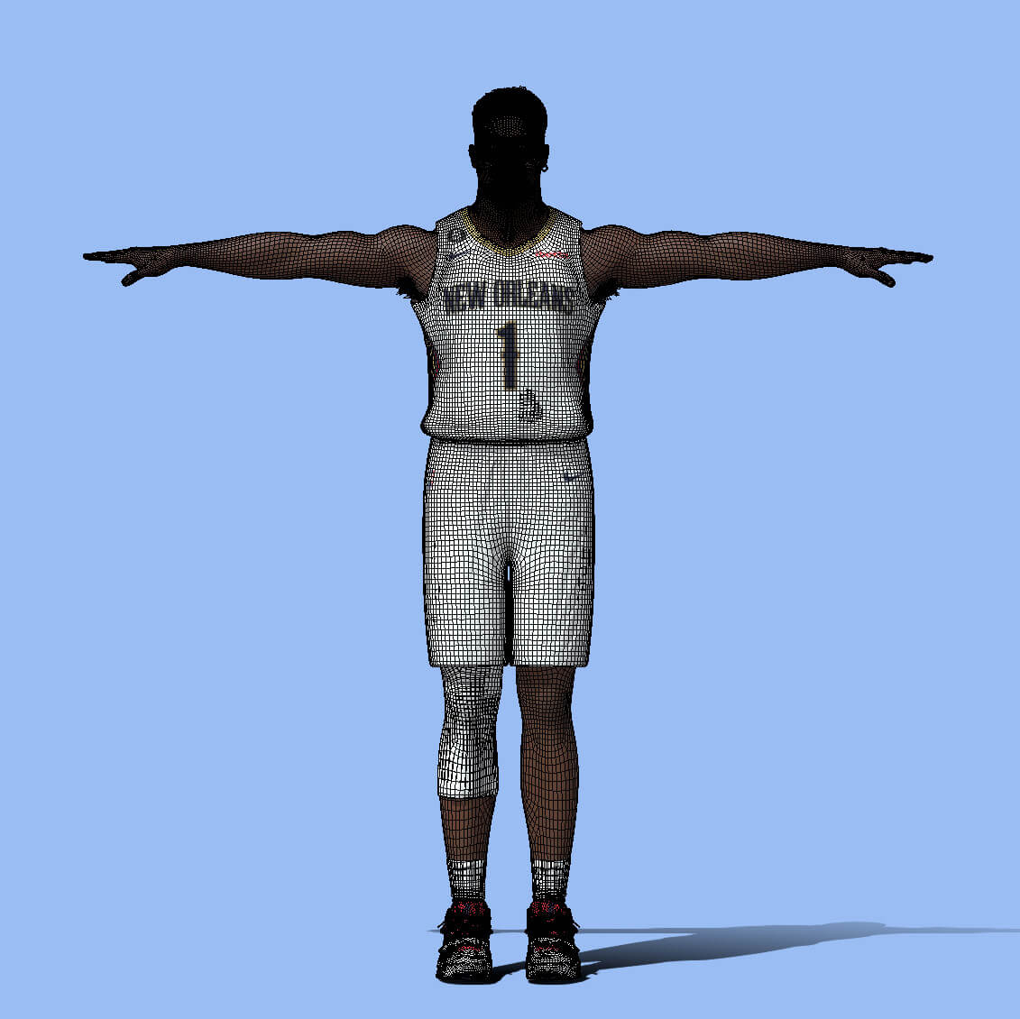 T-Pose Zion Williamson New Orleans NBA 3D Model by tranduyhieu