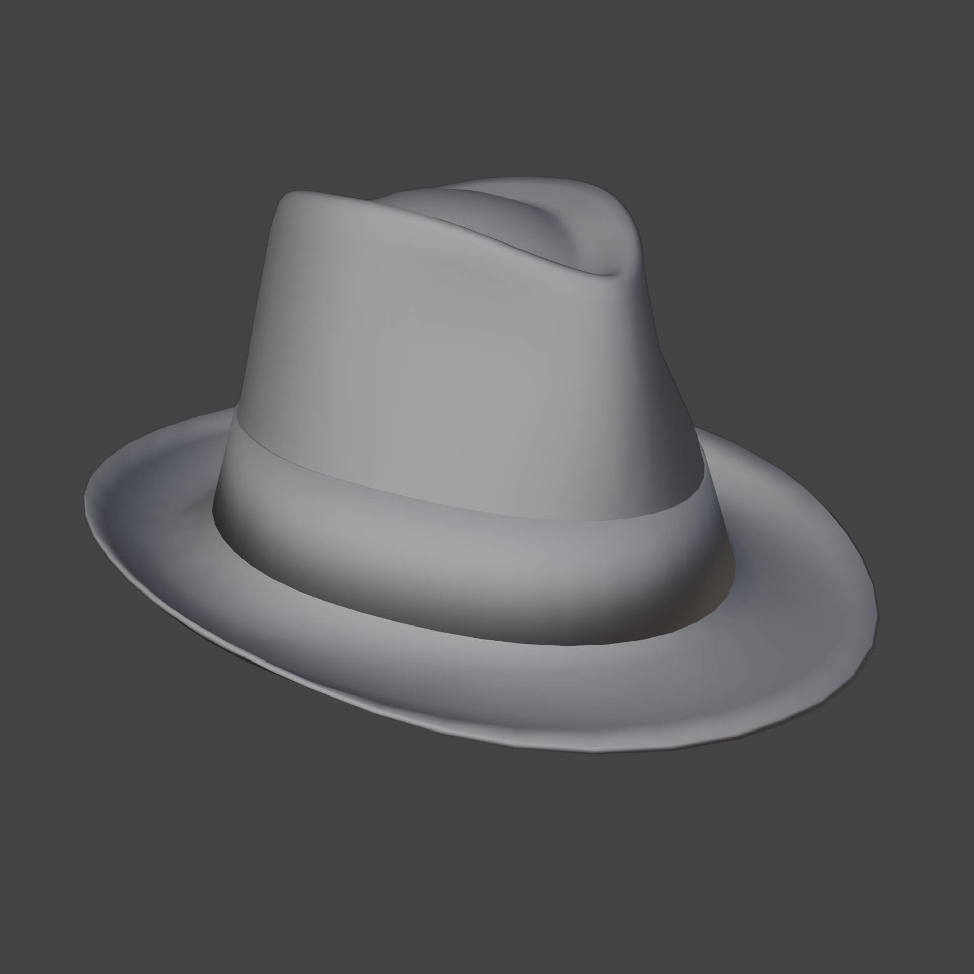 Fedora Hat - Game Ready 3D Model by trappachan