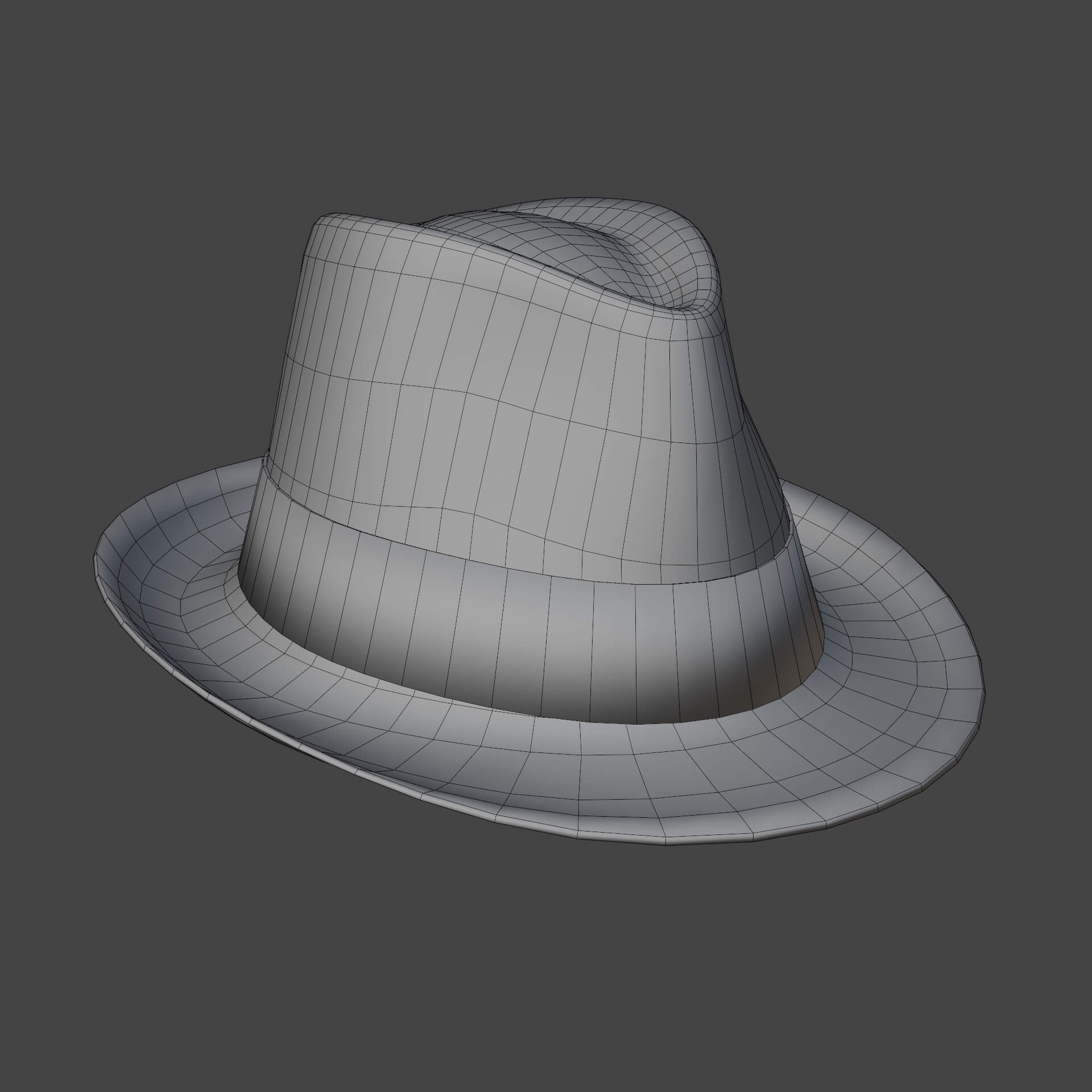 Fedora Hat - Game Ready 3D Model by trappachan