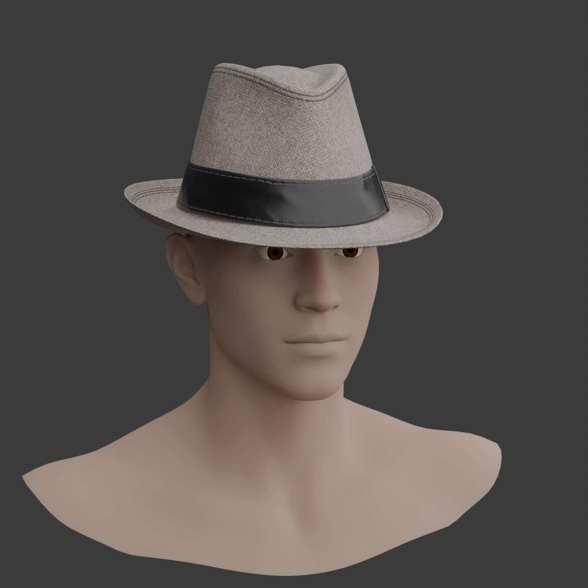Fedora Hat - Game Ready 3D Model by trappachan