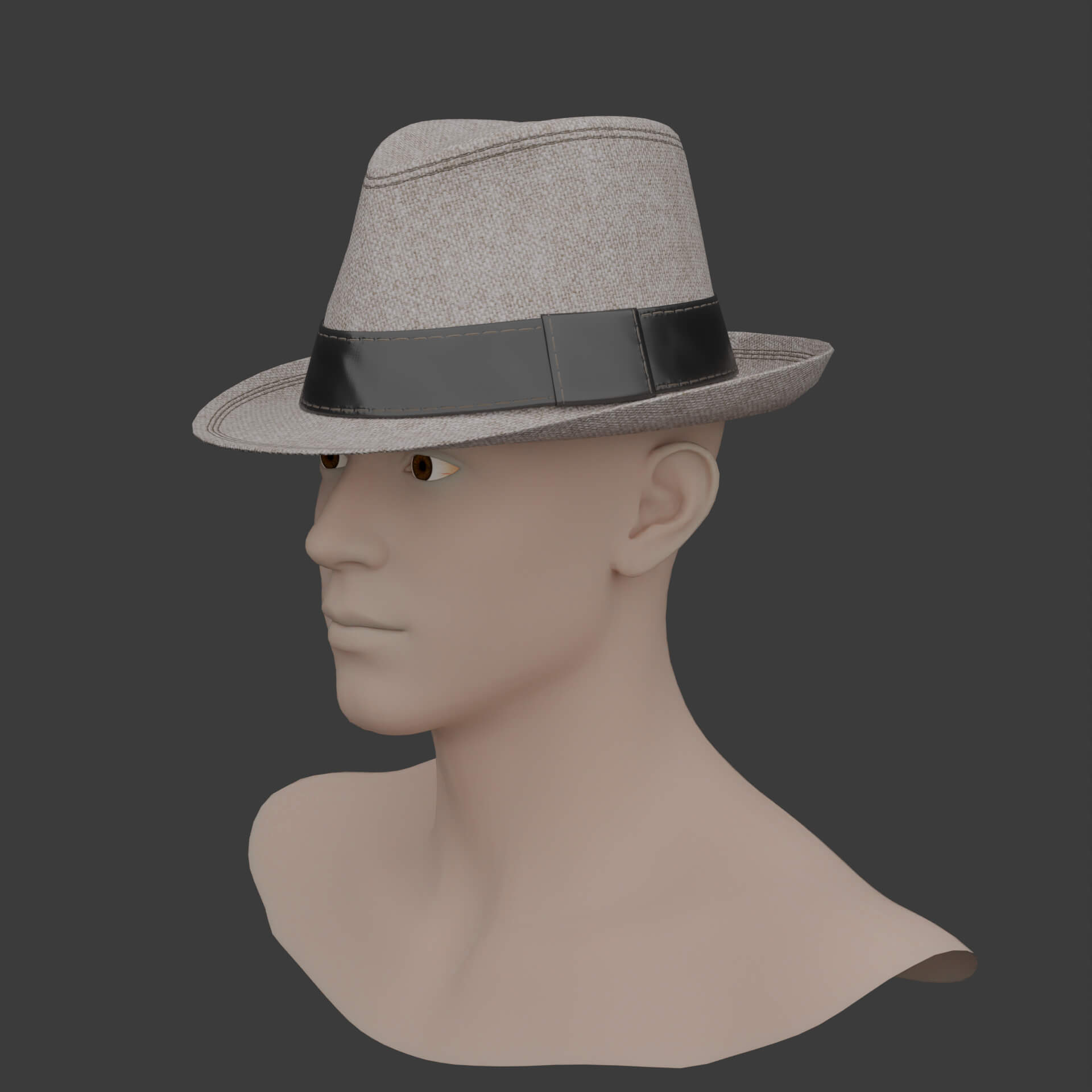 Fedora Hat - Game Ready 3D Model by trappachan