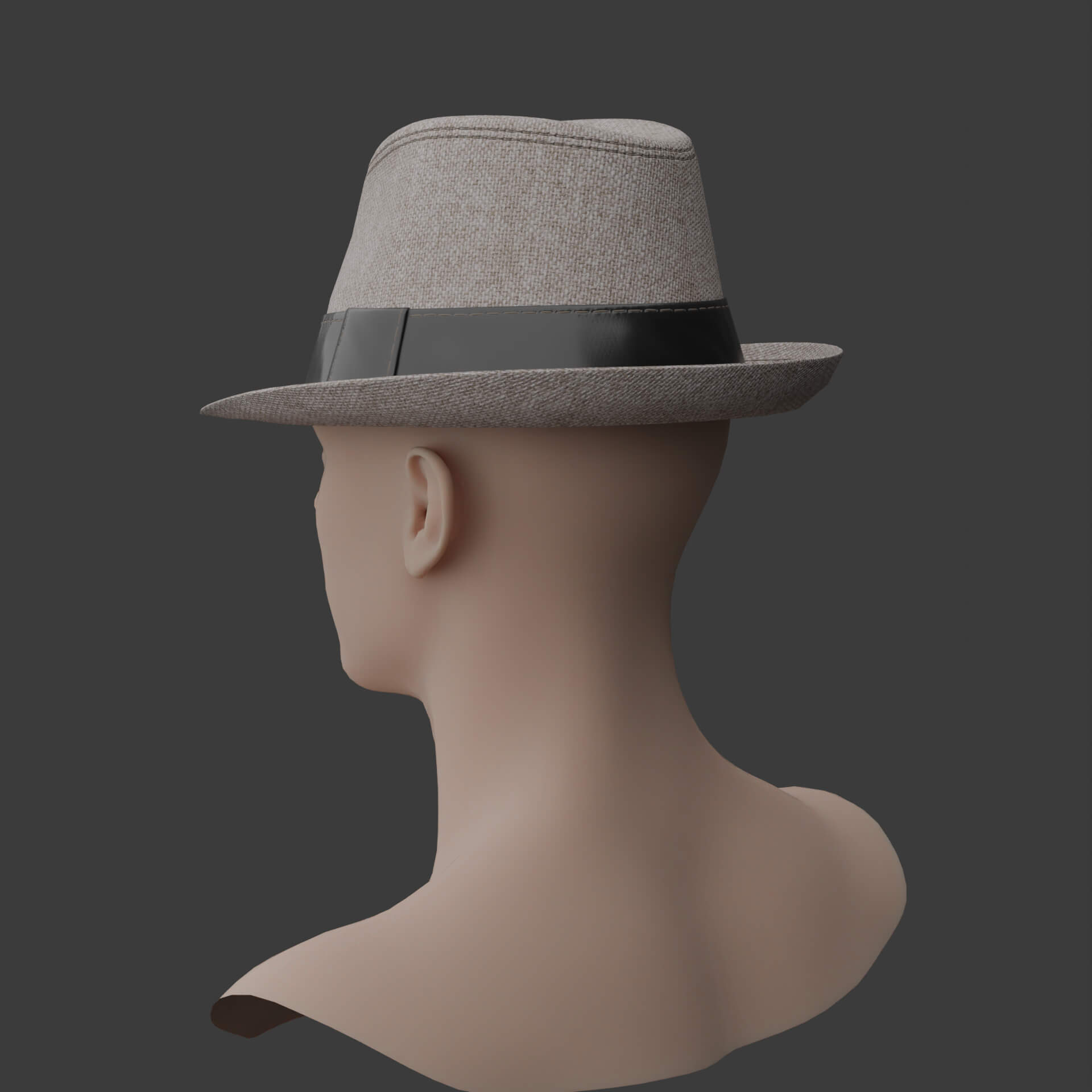 Fedora Hat - Game Ready 3D Model by trappachan