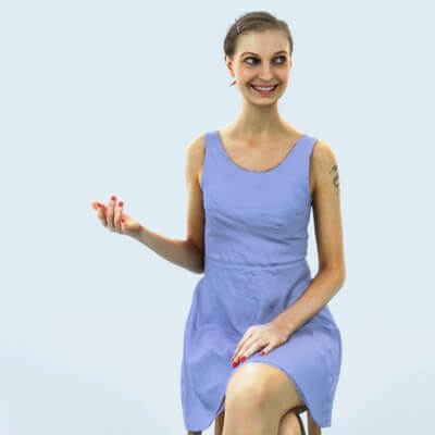 Aspiration 08I Explaining Sitting Casual Woman (8k Textures) - 3D Model ...