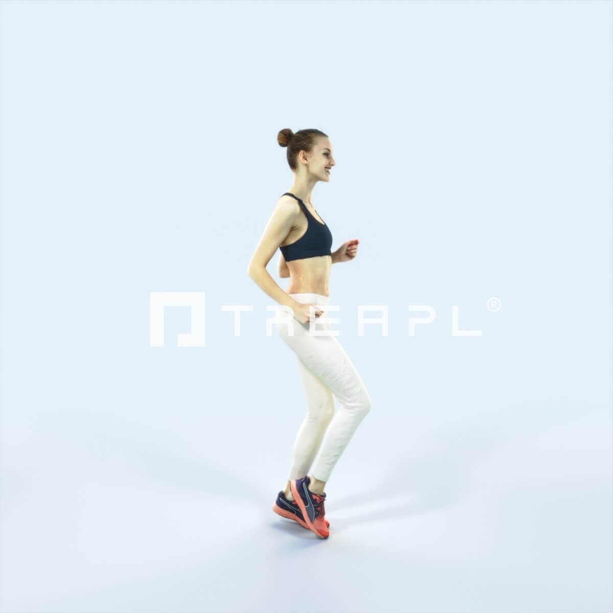 Beauty 03D Running Jogging Sports Woman (8k Textures) - 3D Model by Treapl