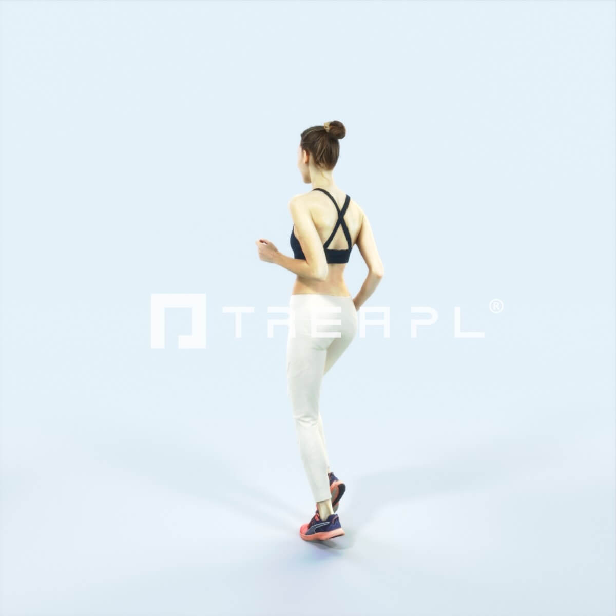 Beauty 03D Running Jogging Sports Woman (8k Textures) - 3D Model by Treapl