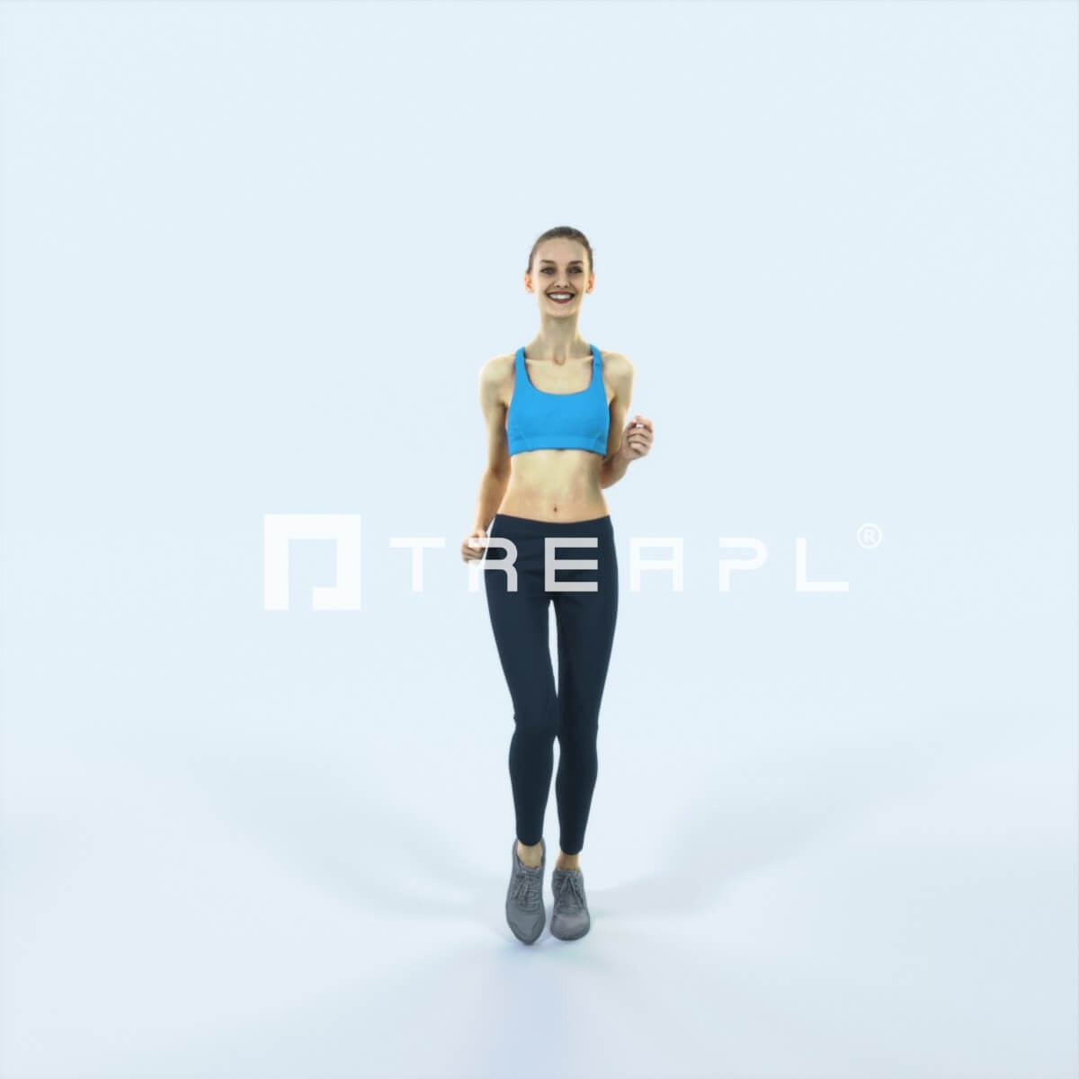 Beauty 03F Running Jogging Sports Woman (8k Textures) - 3D Model by Treapl