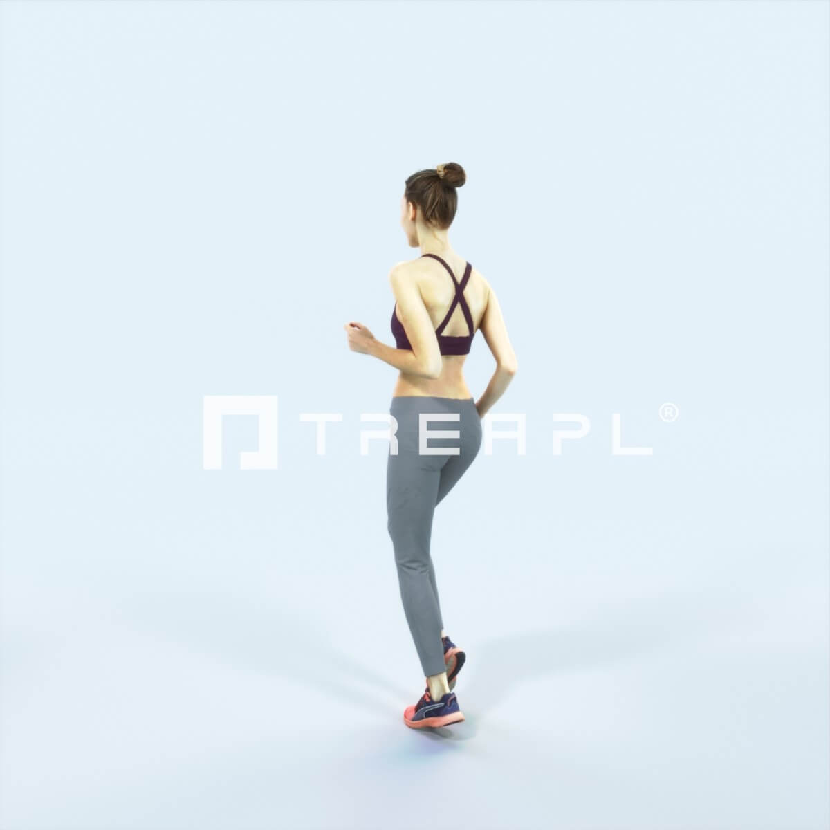 Beauty 03H Running Jogging Sports Woman (8k Textures) - 3D Model by Treapl