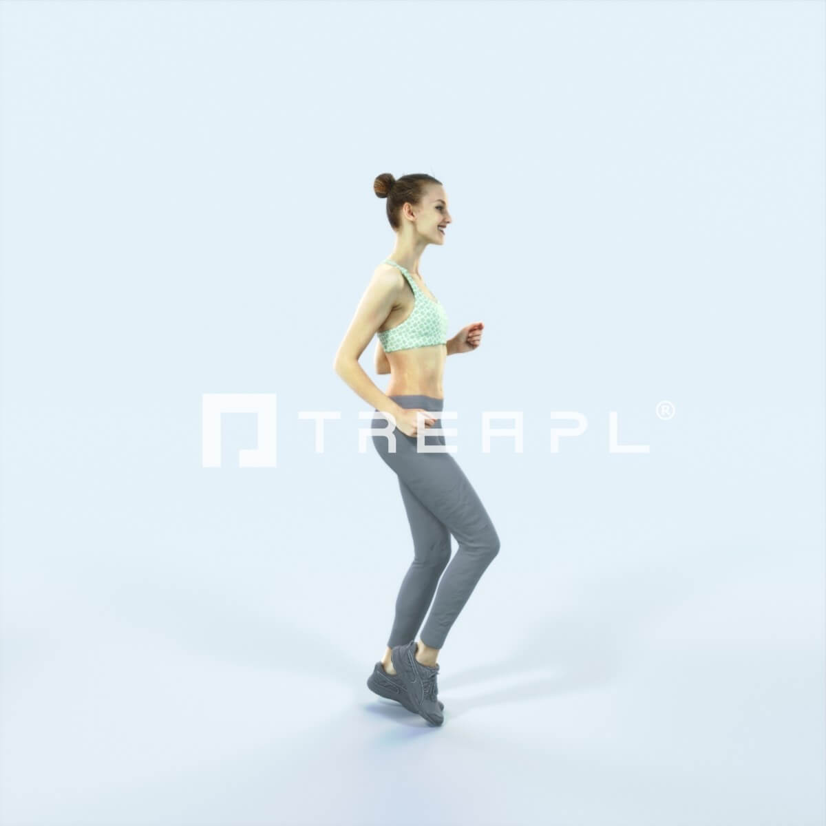 Beauty 03L Running Jogging Sports Woman (8k Textures) - 3D Model by Treapl