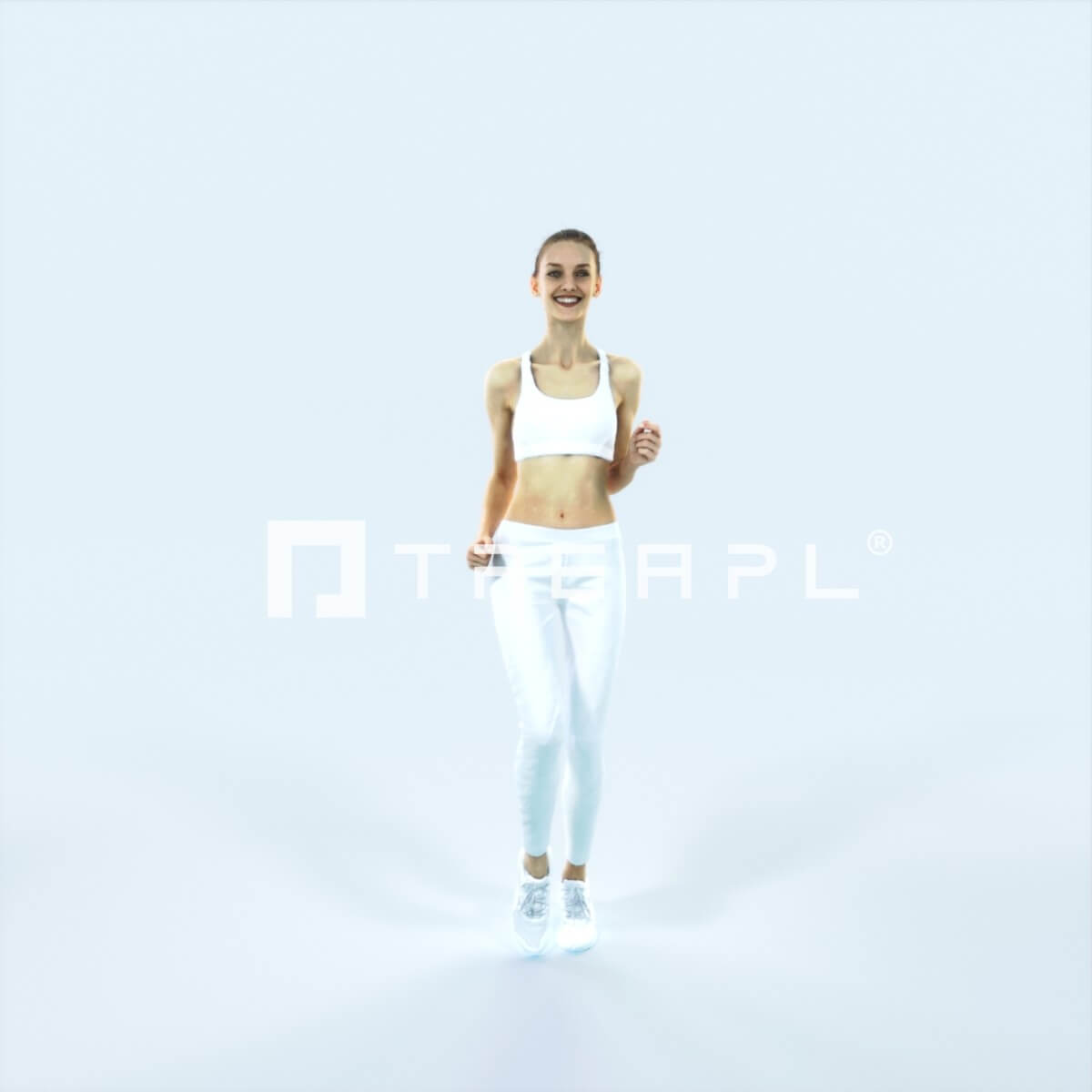 Beauty 03M Running Jogging Sports Woman (8k Textures) - 3D Model by Treapl