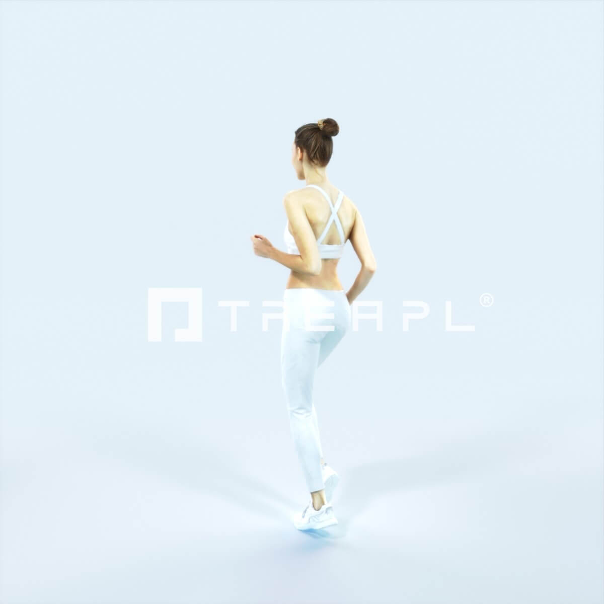 Beauty 03M Running Jogging Sports Woman (8k Textures) - 3D Model by Treapl