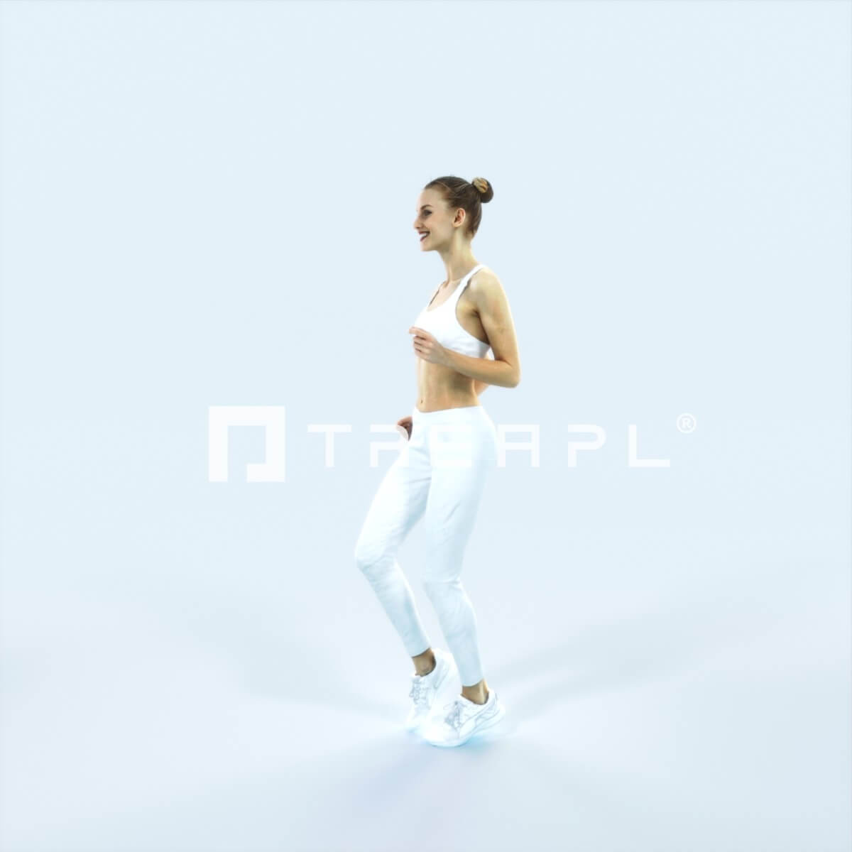 Beauty 03M Running Jogging Sports Woman (8k Textures) - 3D Model by Treapl