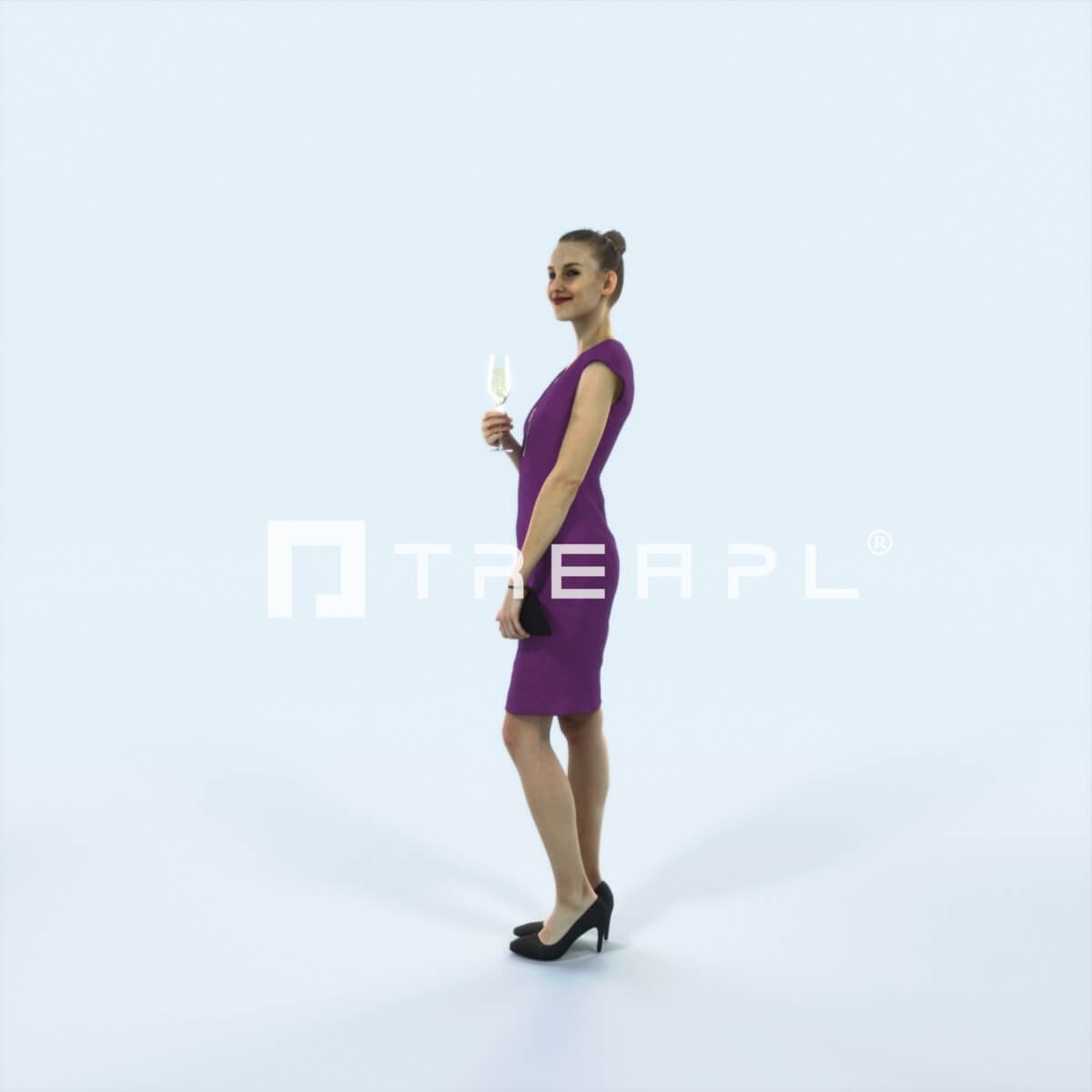 Beauty 09J Holding Casual Woman (8k Textures) - 3D Model by Treapl