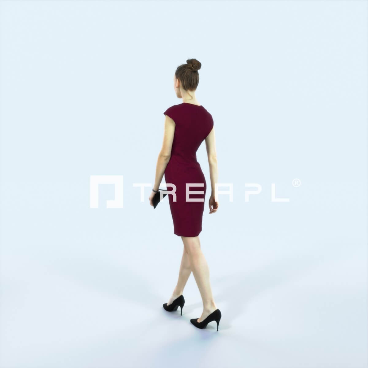 Beauty 10H walking Casual Woman (8k Textures) - 3D Model by Treapl