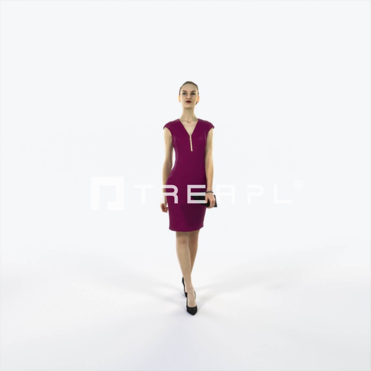 Beauty 10H walking Casual Woman - 3D Model by Treapl