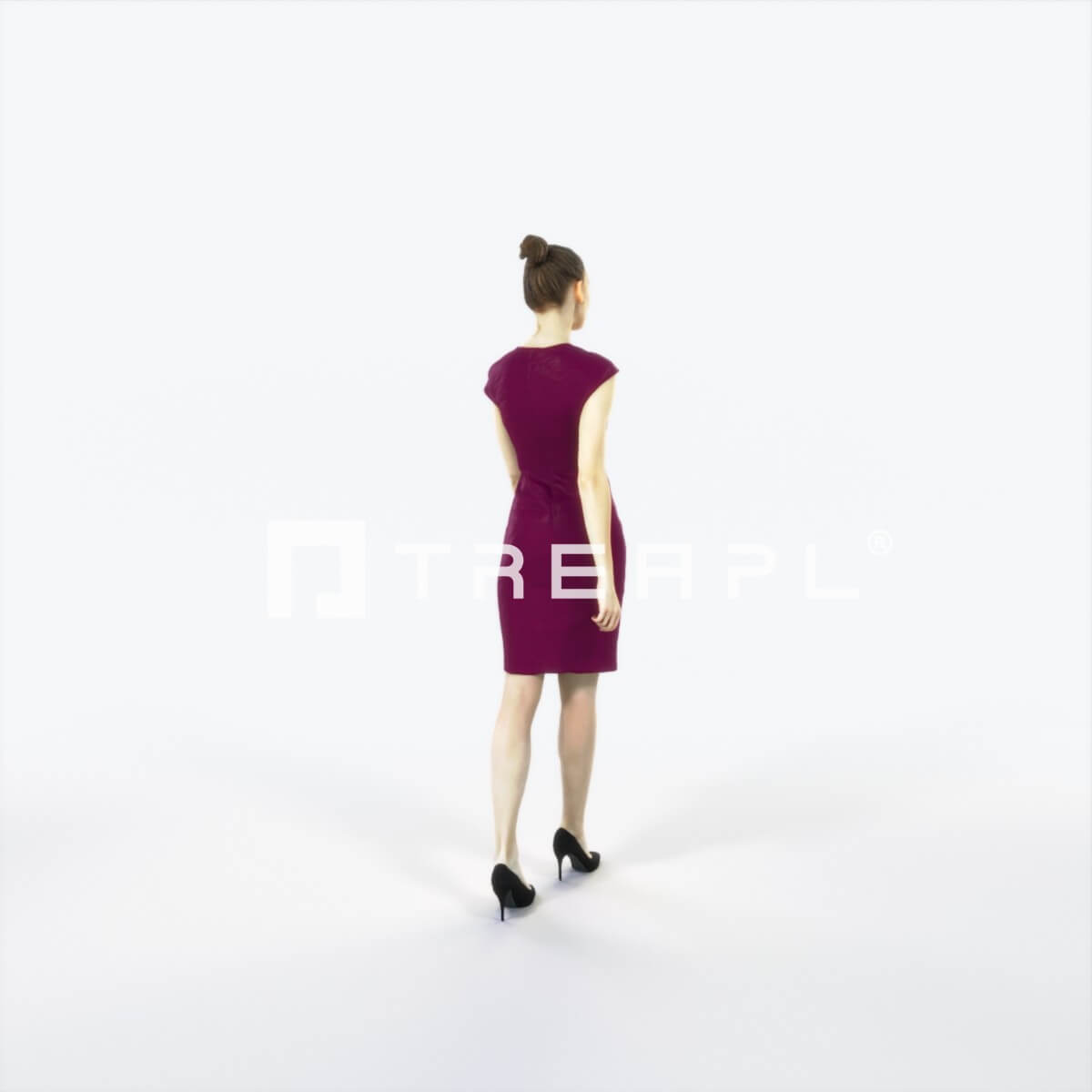 Beauty 10H walking Casual Woman - 3D Model by Treapl