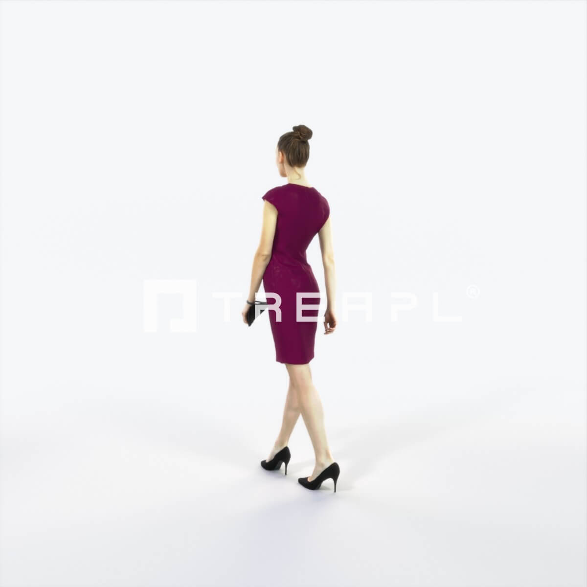 Beauty 10H walking Casual Woman - 3D Model by Treapl