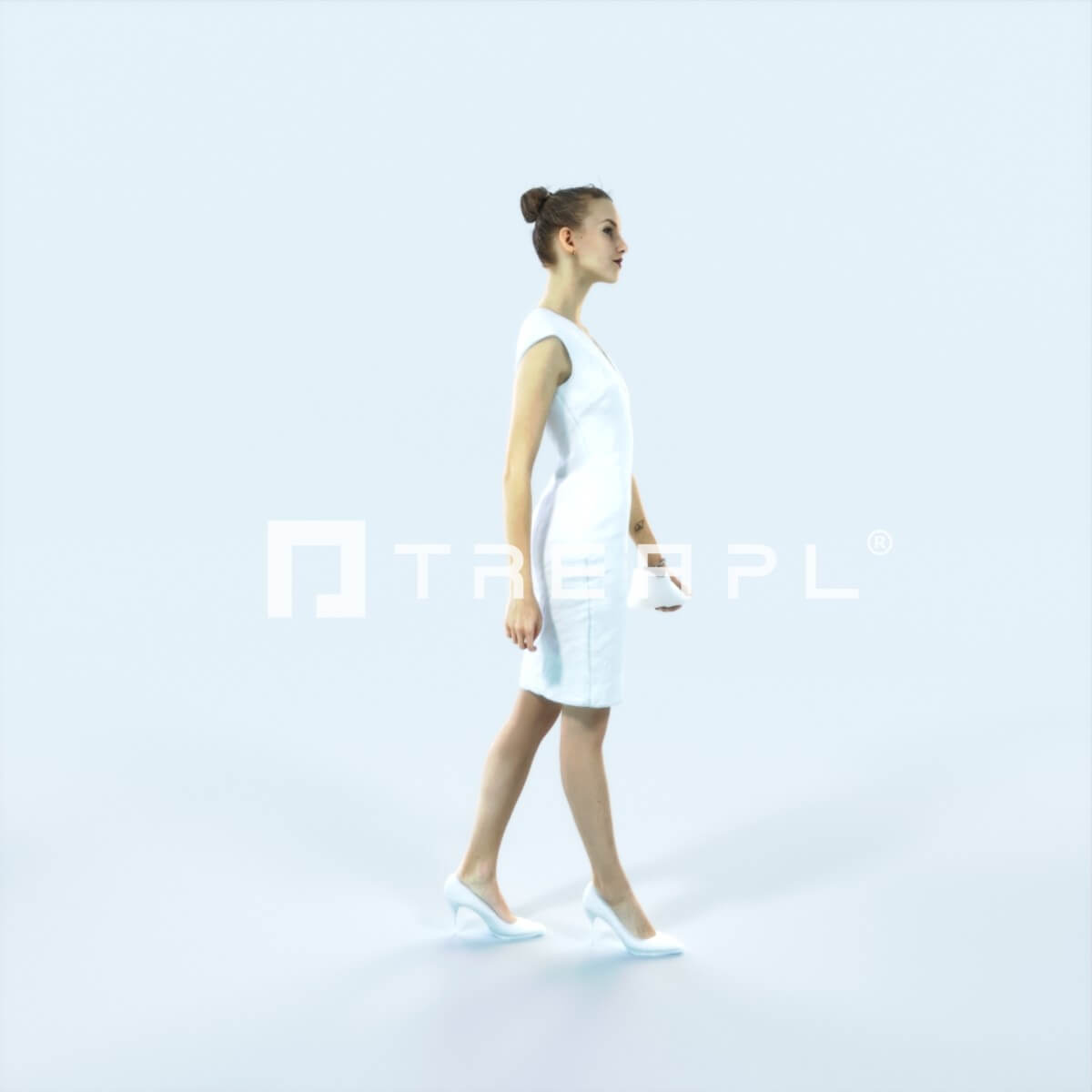 Beauty 10M walking Casual Woman (8k Textures) - 3D Model by Treapl