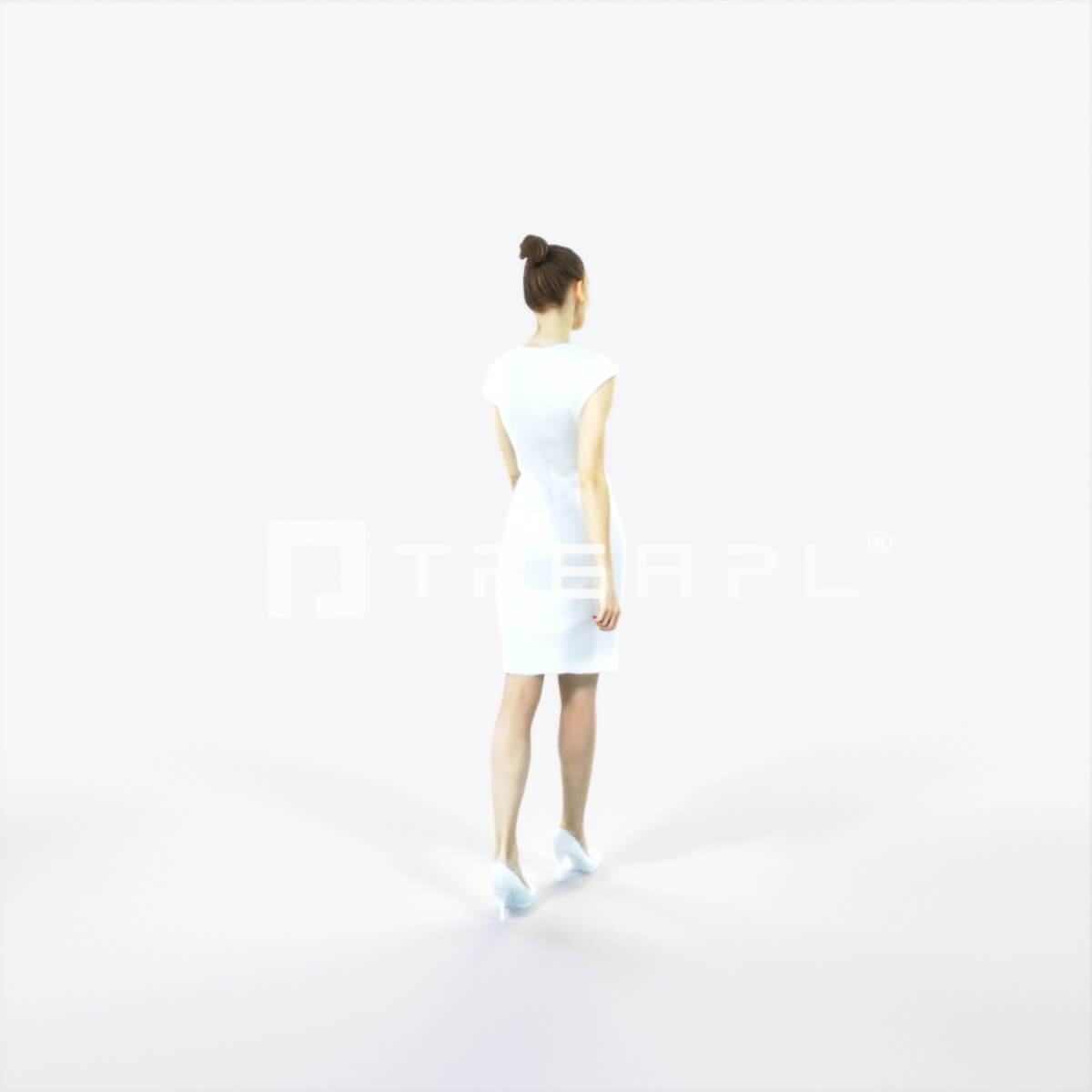 Beauty 10M walking Casual Woman - 3D Model by Treapl