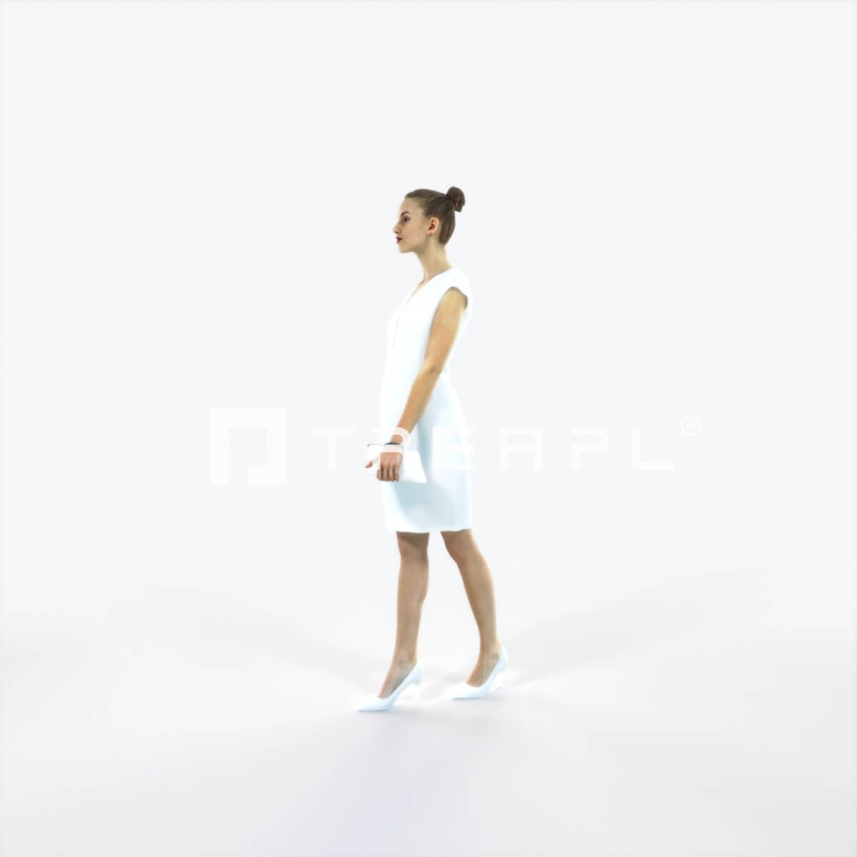Beauty 10M walking Casual Woman - 3D Model by Treapl