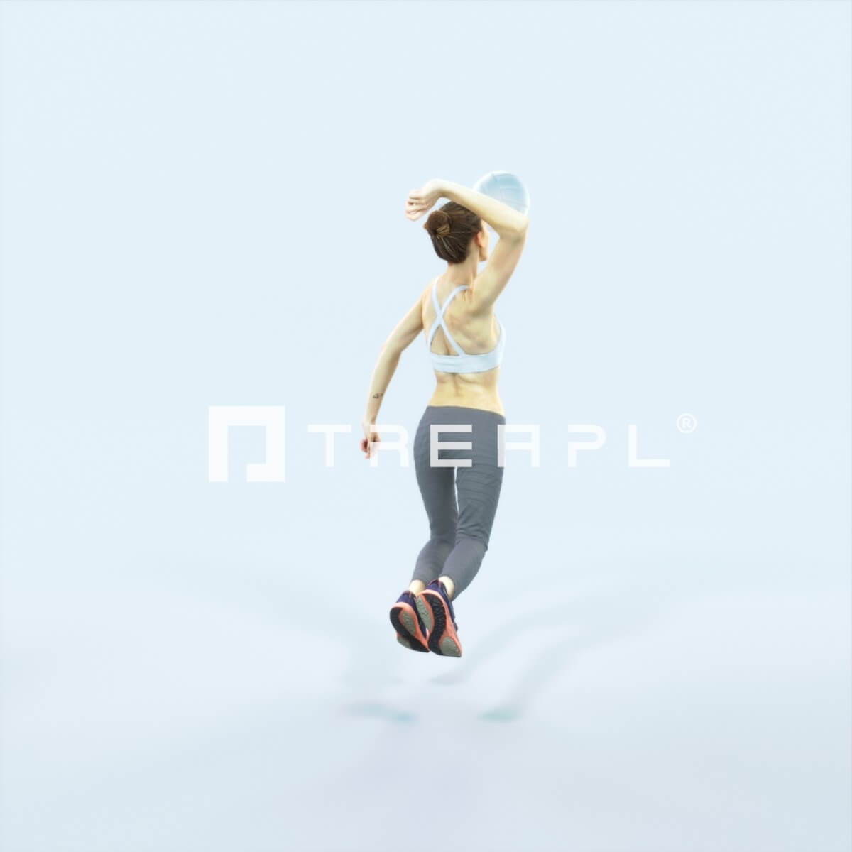 Beauty 17D Jumping Smashing Jumping Sports Woman (8k Textures) - 3D ...