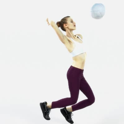 Beauty 17J Jumping Smashing Jumping Sports Woman - 3D Model by Treapl