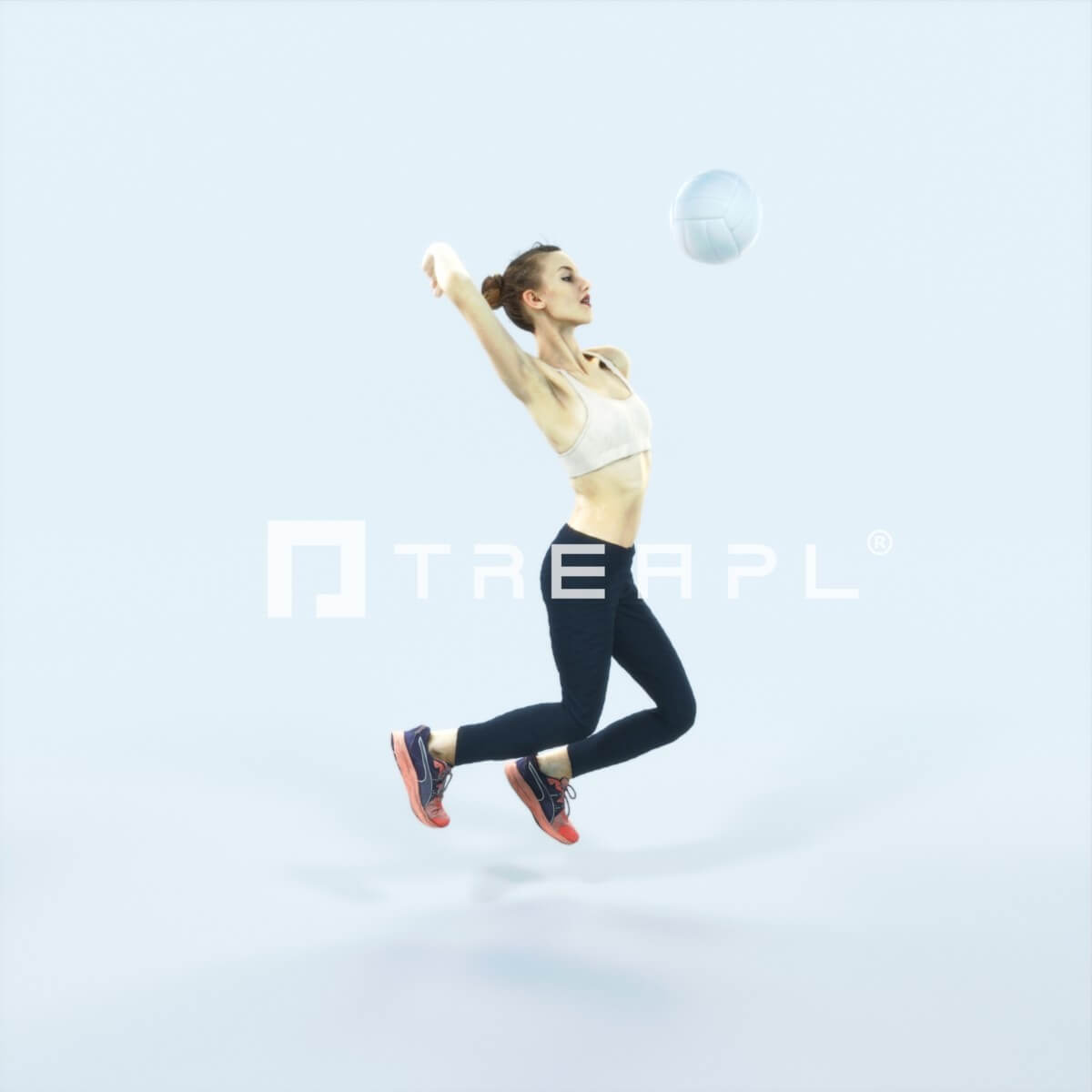 Beauty 17L Jumping Smashing Jumping Sports Woman (8k Textures) - 3D ...