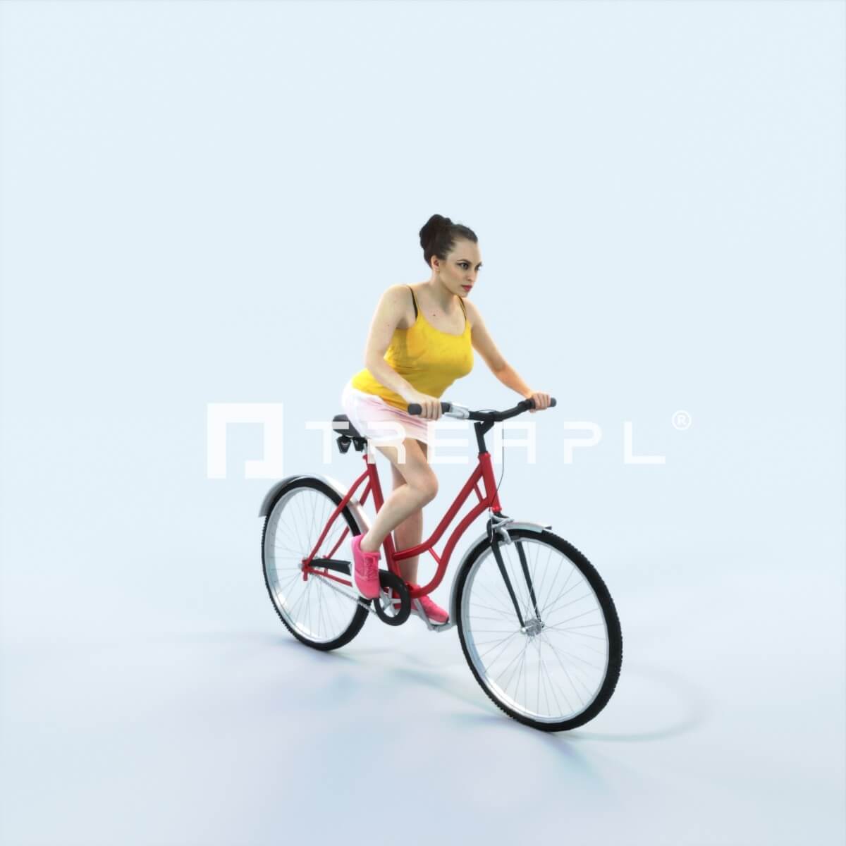 Dream 011A bicycle bike Sports Woman (8k Textures) - 3D Model by Treapl