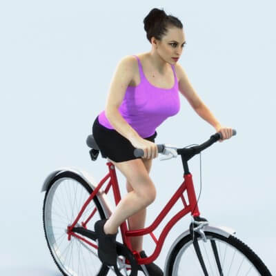 Dream 011E bicycle bike Sports Woman (8k Textures) - 3D Model by Treapl