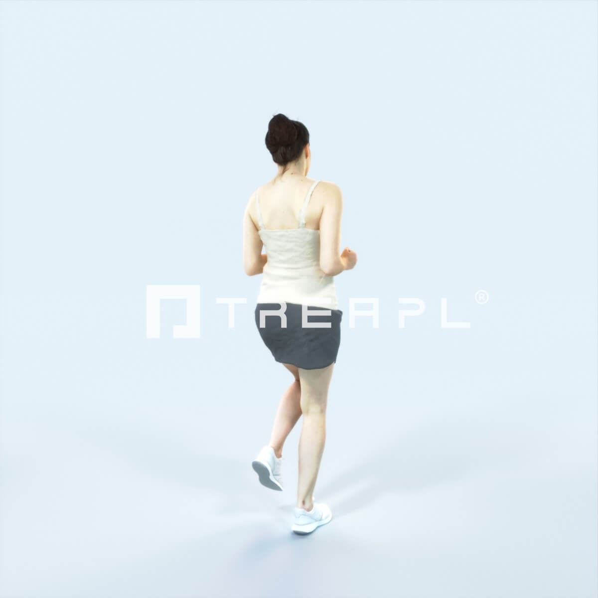 Dream 02C Running Jogging Sports Woman (8k Textures) - 3D Model by Treapl