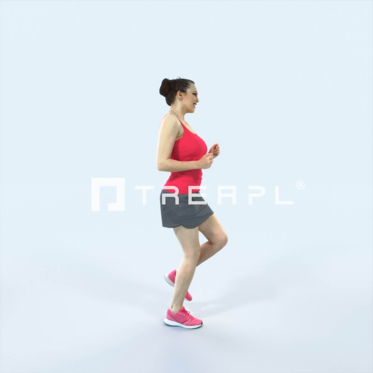 Dream 02D Running Jogging Sports Woman (8k Textures) - 3D Model by Treapl