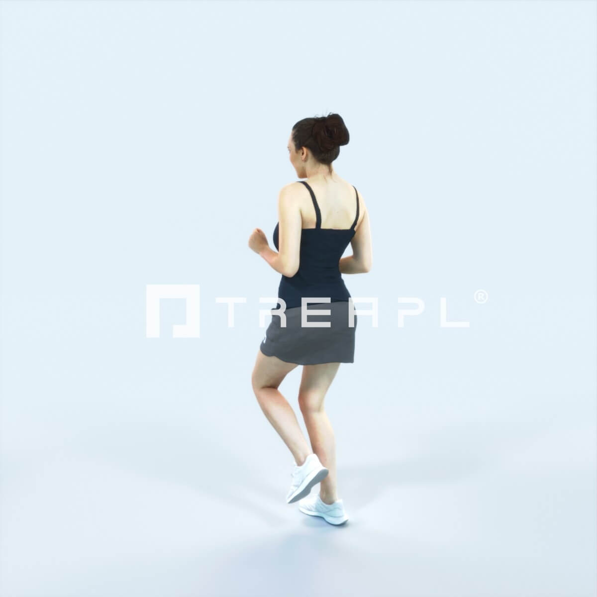 Dream 02E Running Jogging Sports Woman (8k Textures) - 3D Model by Treapl