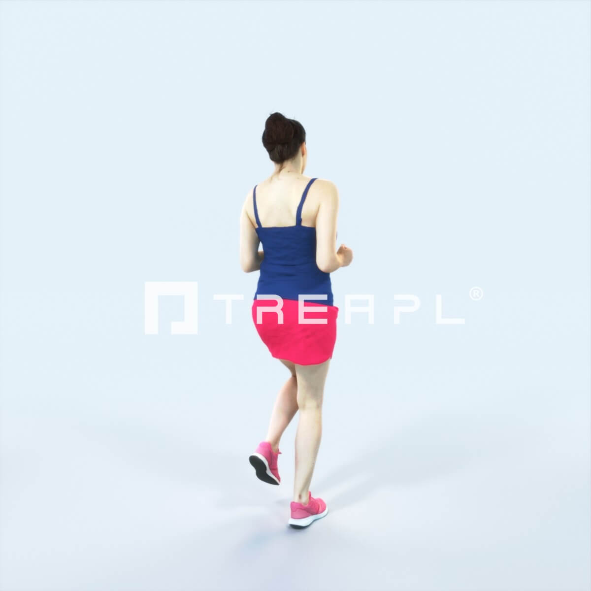 Dream 02F Running Jogging Sports Woman (8k Textures) - 3D Model by Treapl