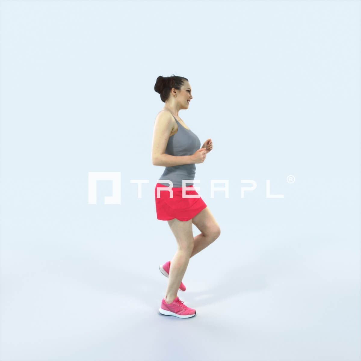 Dream 02L Running Jogging Sports Woman (8k Textures) - 3D Model by Treapl