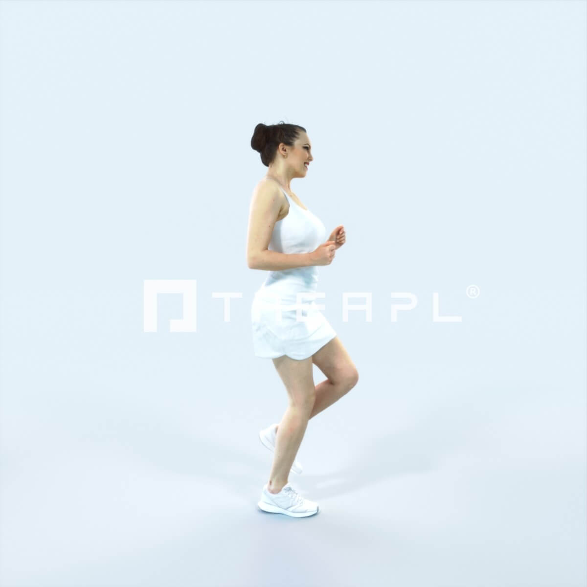 Dream 02M Running Jogging Sports Woman (8k Textures) - 3D Model by Treapl