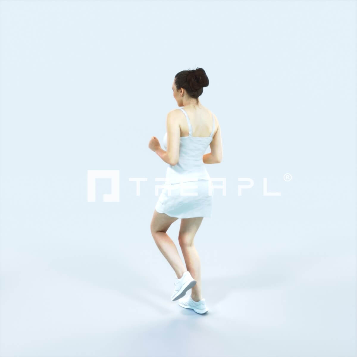 Dream 02M Running Jogging Sports Woman (8k Textures) - 3D Model by Treapl