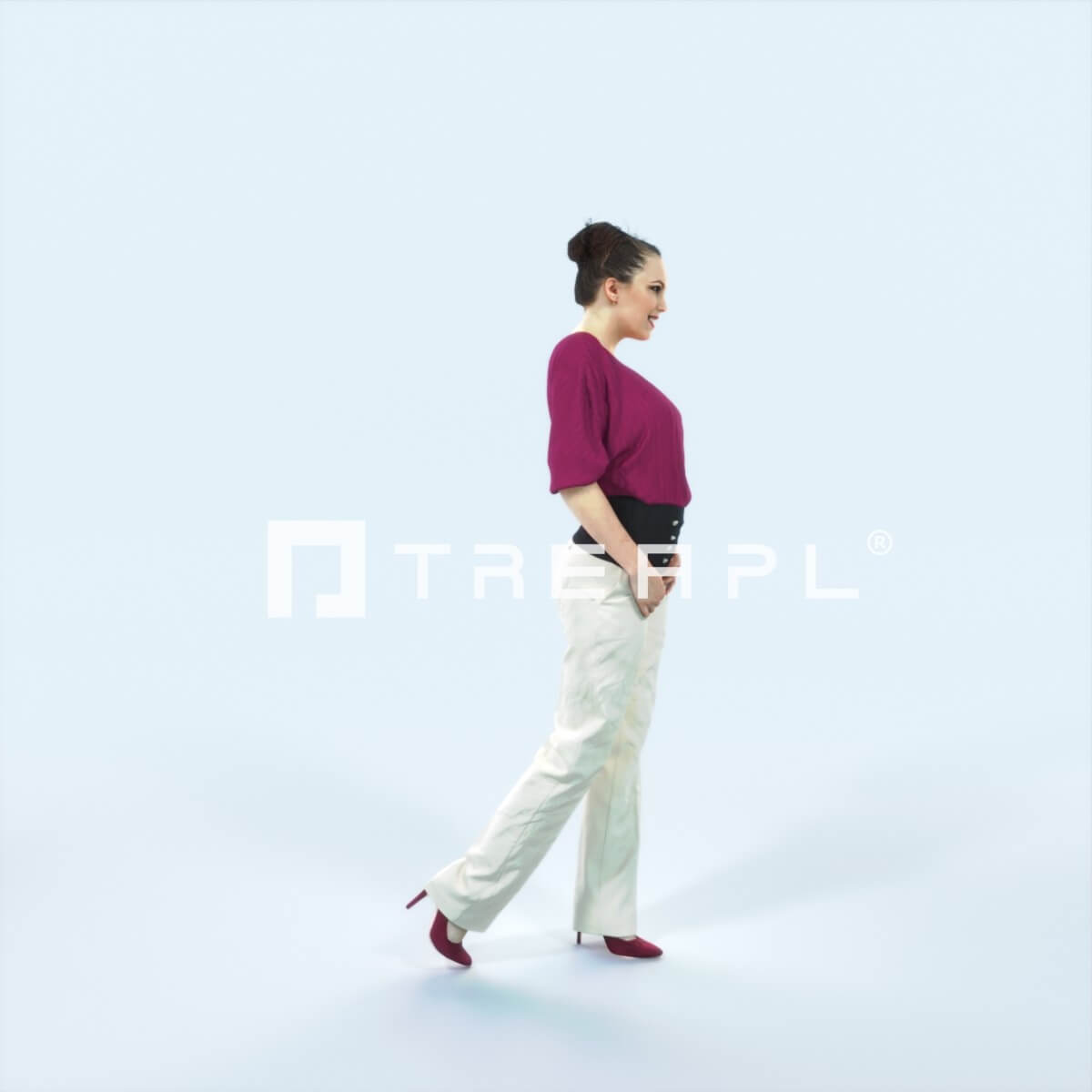 Dream 08I walking Event Elegant Woman (8k Textures) - 3D Model by Treapl