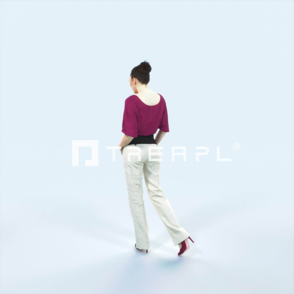 Dream 08I walking Event Elegant Woman (8k Textures) - 3D Model by Treapl